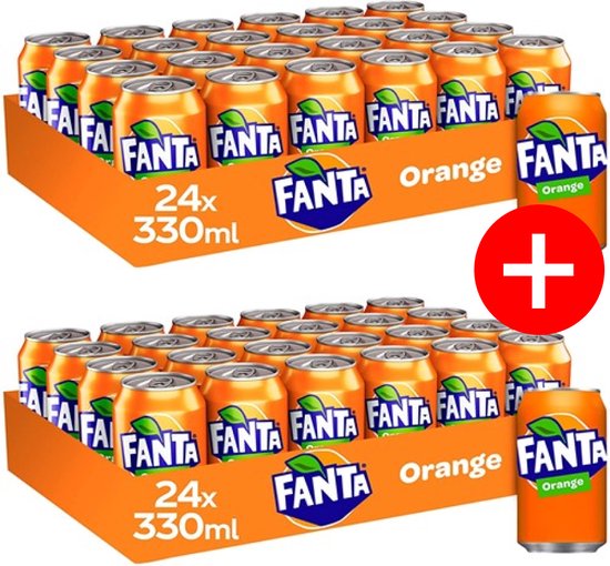 Fanta Orange pack blik 2x 24x330 ml | bol.com