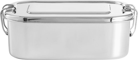 Orange85 Broodtrommel - RVS - Volwassenen - Brooddoos - Lunchbox | bol.com