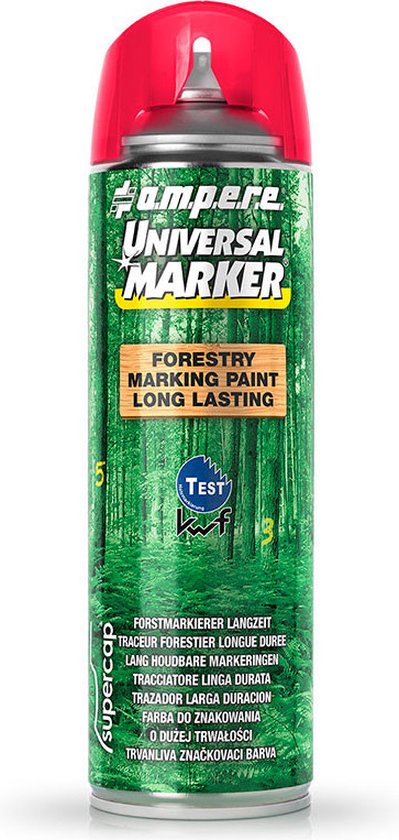 Ampere universal marker markeerverf duurzaam, roze 500 ml 12 stuks | bol
