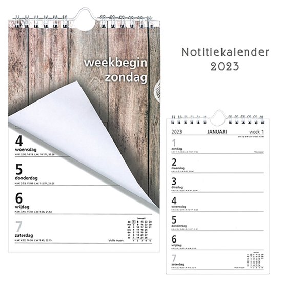 Weekkalender 2023 met Spiraal nr.3 (21cmx14cm) | bol.com