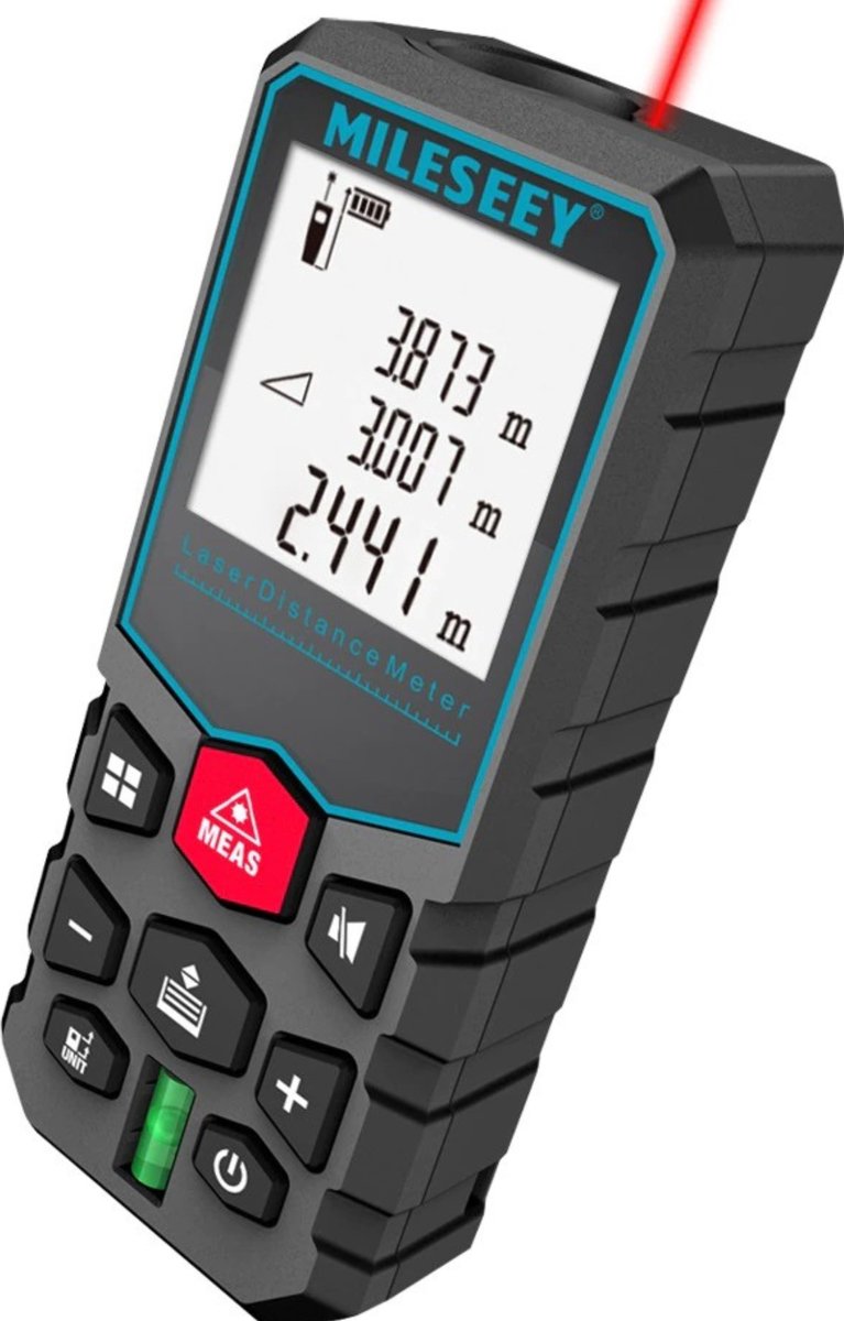 Mileseey Laser Afstandsmeter - Digitale Afstandsmeter - HD Digitaal ...