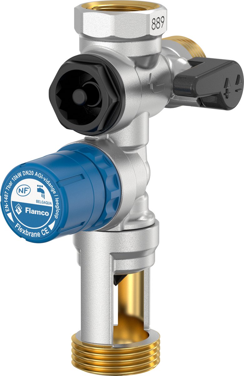 Flamco Flexbrane IC CE ½"M x ¾"M x 1"M 7.0bar - 27170 | bol.com