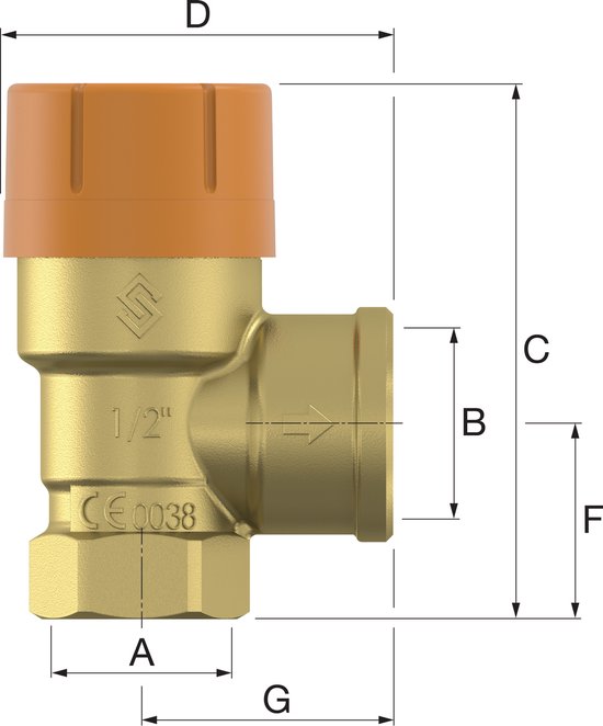 Flamco Prescor Solar Rp1" x Rp1¼" 8.0bar - 28322 | bol
