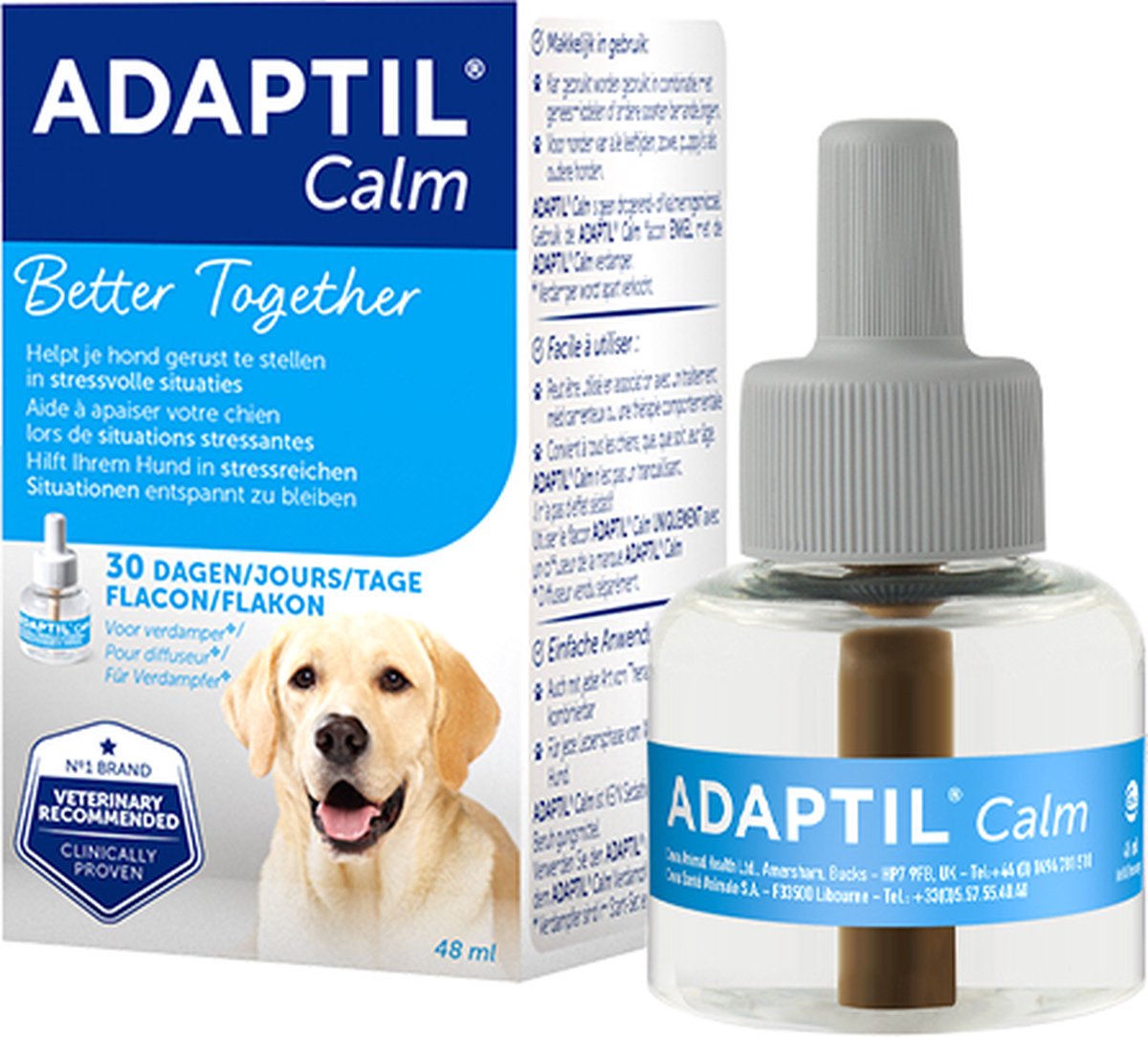 Adaptil Calm Navulling - 48 ml - Anti-stress Hond - 1 navulling voor ...