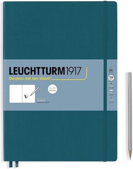 Leuchtturm1917 A4+ Master Schetsboek met harde kaft Pacific Green | bol