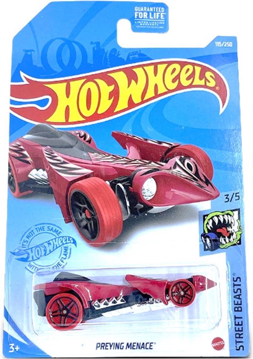 Hot Wheels Preying Menace - Rood - 7 cm - Schaal 1:64 | bol.com