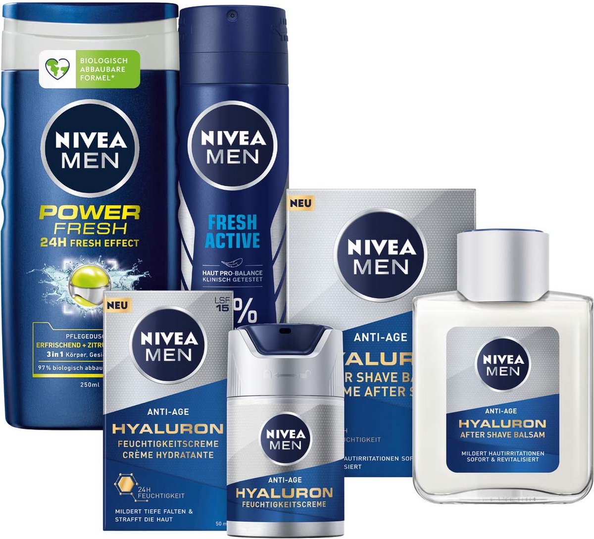 NIVEA MEN Performance Set, cadeauset voor de verzorgde man ...