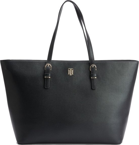 Tommy Hilfiger Timeless Dames Shopper Kunstleer - Zwart | bol.com