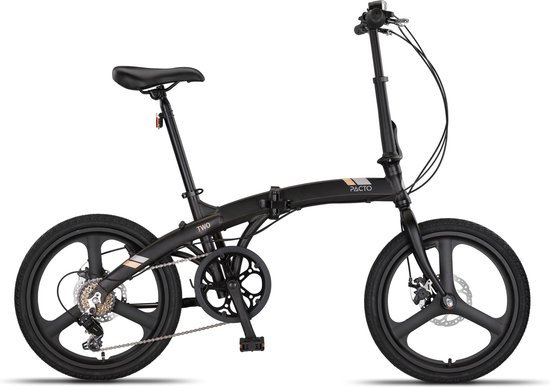 VÉLO PLIANT PACTO TWO BLACK 6v VÉLO PLIANT VÉLO PLIANT | bol.com