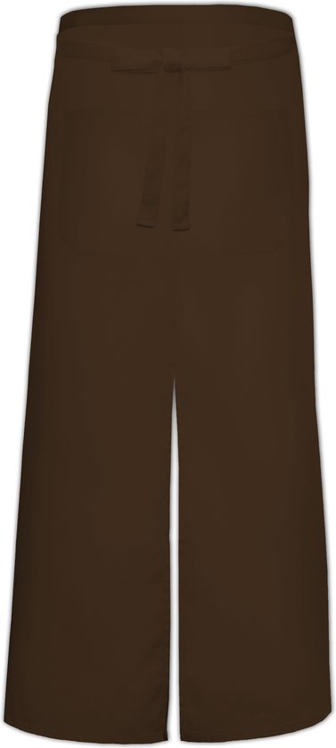 Link Kitchen Wear Franse sloof met split en zak, bruin. | bol