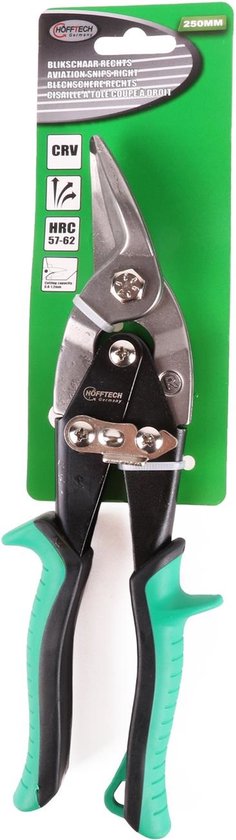 Hofftech Blikschaar - Rechtshandige knip - Gehard carbon staal - 250 mm ...