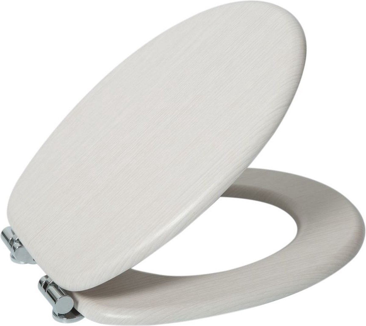 Aquavive Wc Bril - MDF - Eiken Wit | bol.com