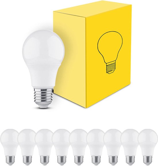 Voordeelpak 10x LED Lamp E27 Peer Mat 4.9W 470lm - 830 Warm Wit | Vervangt 40W | bol