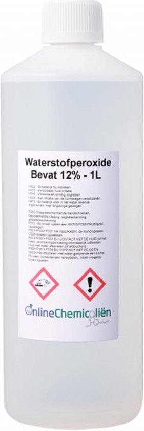Waterstofperoxide 12% - Hydrogen peroxide - 1liter | bol.com