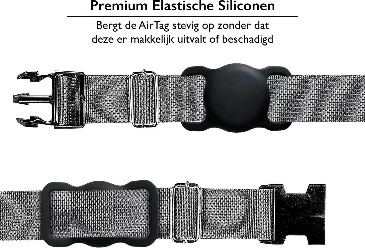 Consumerce® Premium Silliconen AirTag Houder voor Dierenhalsband en ...