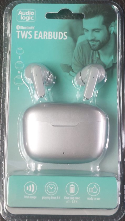Audio Logic TWS EARBUDS, Draadloze oortjes, bluetooth oortjes - Zwart ...