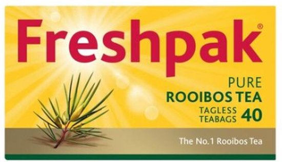 Freshpak Rooibos Tea Bags - Zuid-Afrikaanse thee - 40 zakjes | bol
