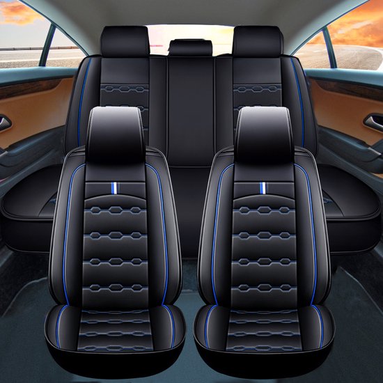 ELUTO Leren Stoelhoes Auto - Universele Autostoelhoezen Set - Autostoel ...