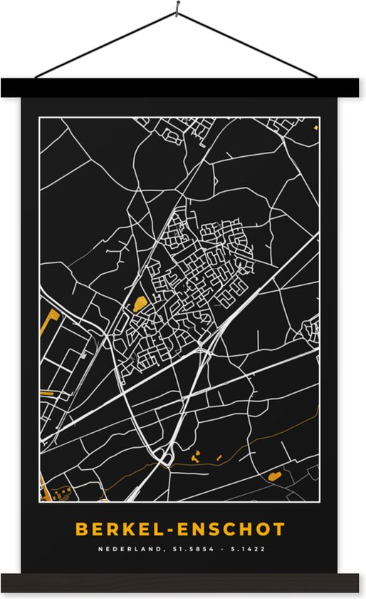 Posterhanger incl. Poster - Schoolplaat - Plattegrond - Berkel-Enschot - Kaart -... | bol