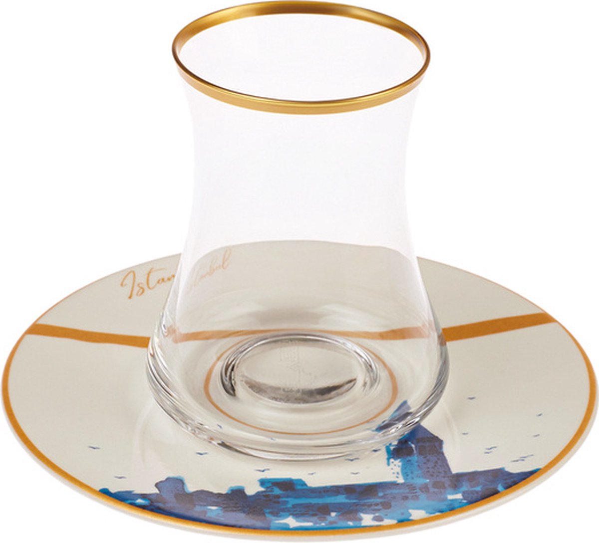 Karaca -Harem-Turkse Theeglazen & Schoteltjes (set 12-delig)Karaca ...