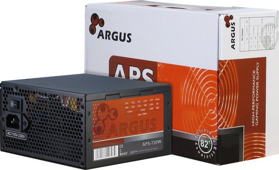 Inter-Tech Argus APS power supply unit 720 W 20+4 pin ATX ATX Zwart | bol