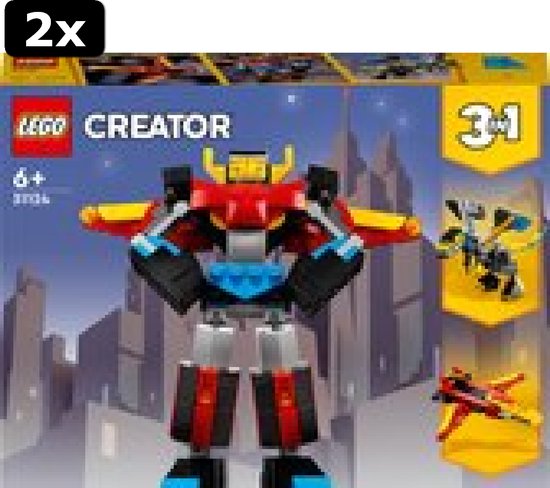 2x LEGO Creator Superrobot - 31124 | bol.com