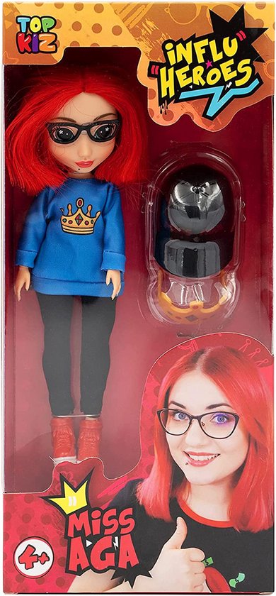 Influ Heroes - Pop Miss Aga - Accessoire - Hoogte 23 cm | bol