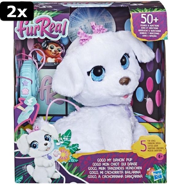 2x FurReal Gogo My Dancin Pup - Interactieve Knuffel | bol