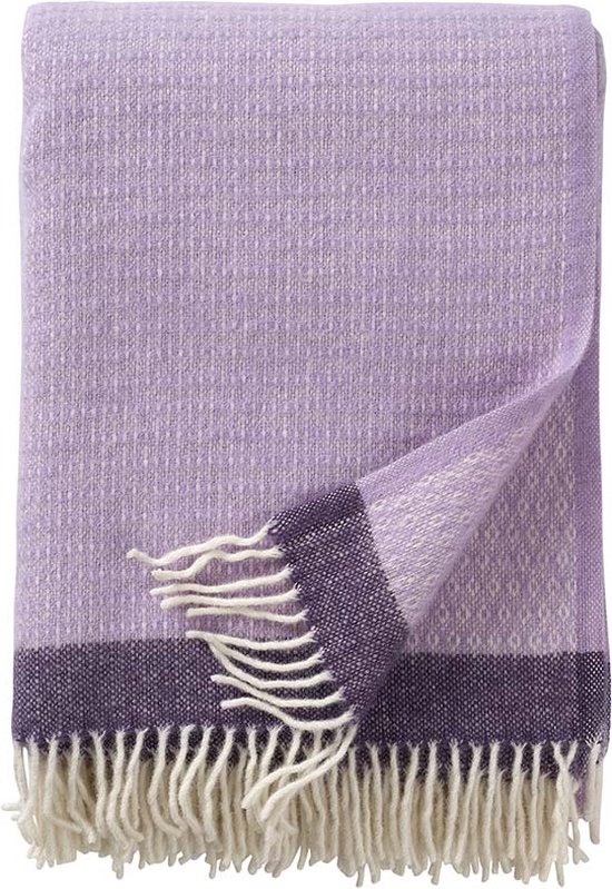Klippan plaid Harald Lila/mauve - Deken - Plaids - wollen dekentje | bol