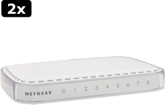 2x Netgear GS608 v4 - Netwerk Switch | bol.com