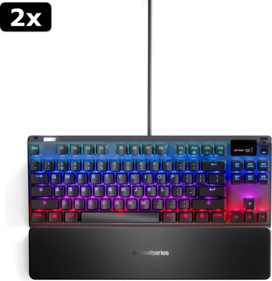 2x SteelSeries Apex Pro TKL - Gaming Toetsenbord - QWERTY - OmniPoint ...