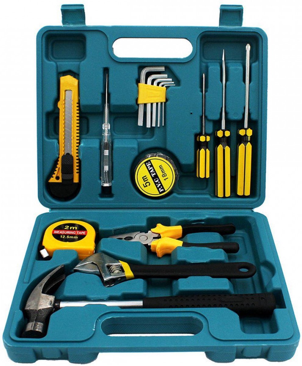 Borvat®| Gereedschapset voor de doe-het-zelver 16-delig | bol.com