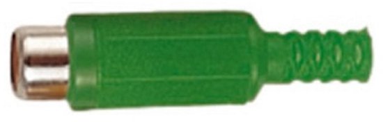 Tulp (v) audio/video connector - plastic / groen | bol