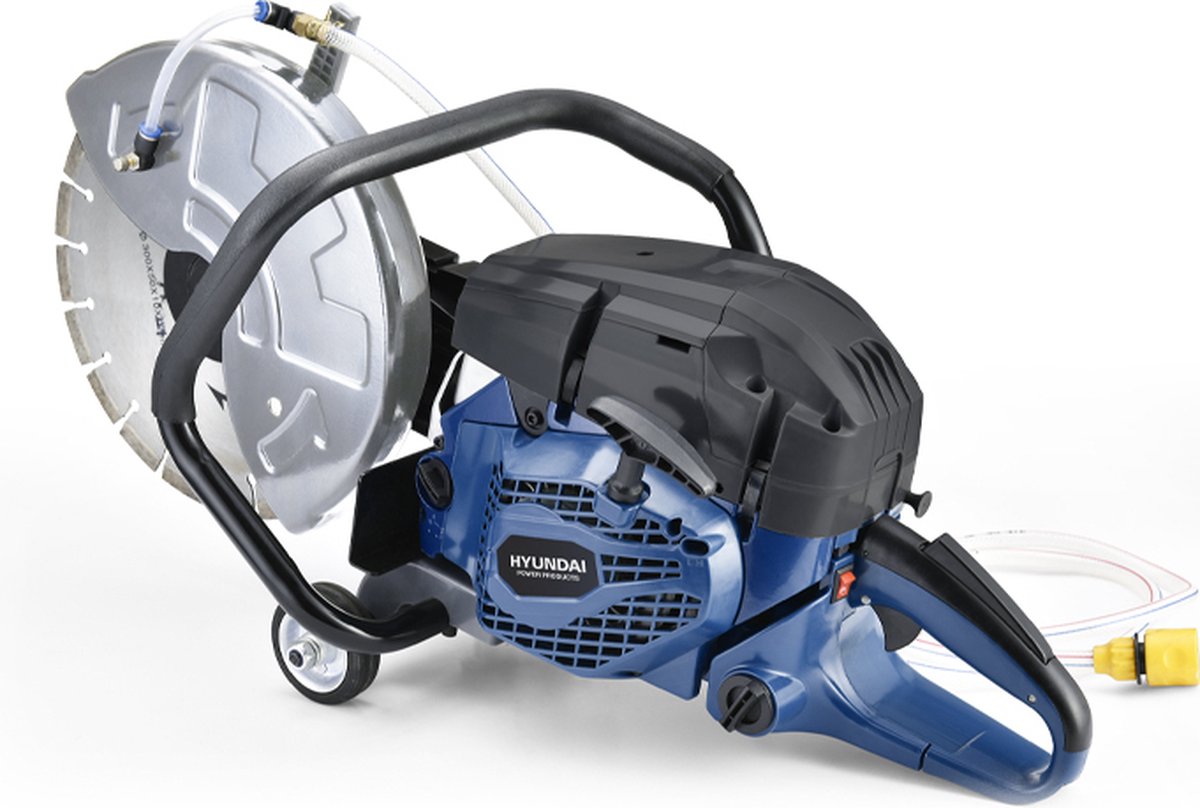 Hyundai betonzaag 58cc benzine motor - 2400W bandenzaag / betonslijper ...