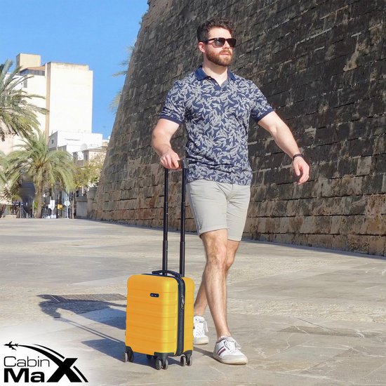CabinMax Koffer - Handbagage Koffer 30L - Harde Reiskoffer met Wielen ...
