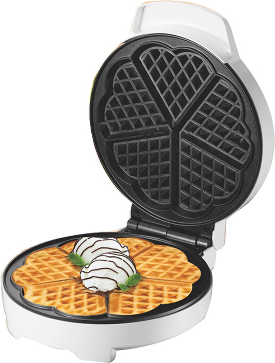 KitchenPrince 5-Delige wafelmaker wit - mini wafels - tosti apparaat ...