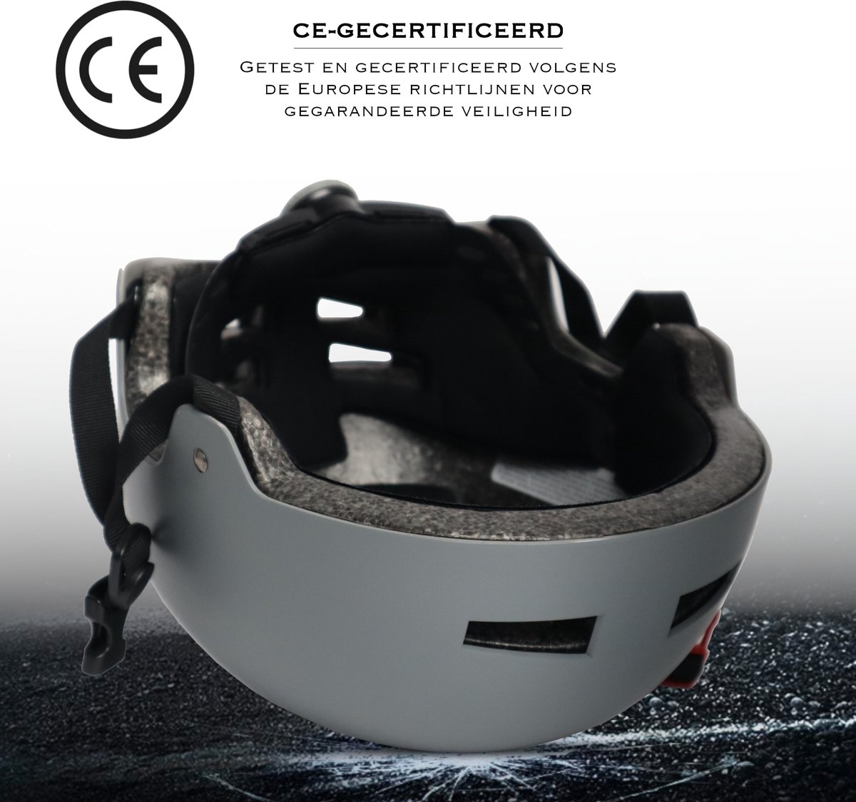 Big Bang Gear Matte Grey M Helm voor Kinderen & Volwassenen – Skate ...