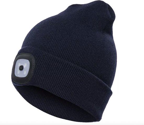 PD® - Muts met Ledverlichting - Muts met LED - Blauw - Muts met Lampje ...