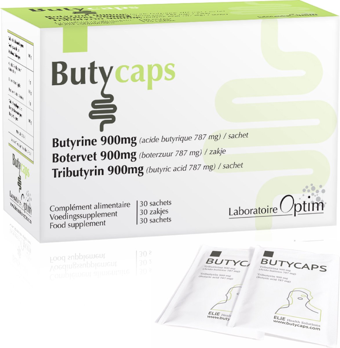 Optim Butycaps - 30 Sachets - 900mg butyrine (Botervet) - equivalent ...