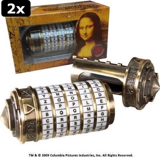2x The Da Vinci Code Mini Cryptex Replica | bol.com