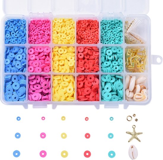 Katsuki Kralen Set - Polymeer Kralen - Platte kralen - Kralen Sieraden ...