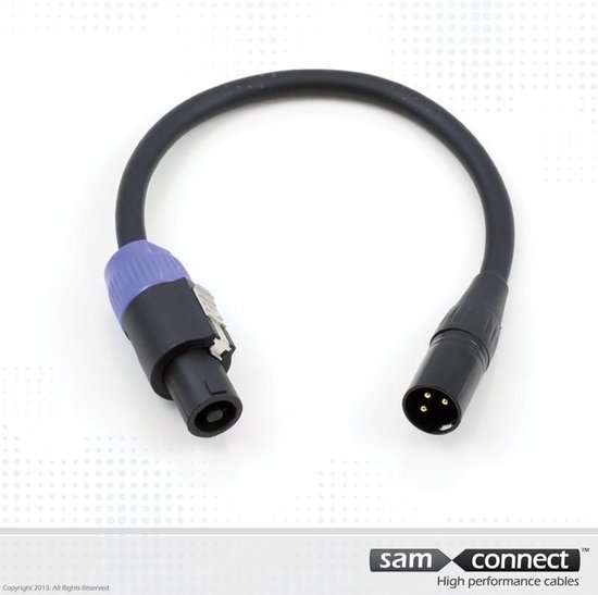 XLR naar speaker kabel, 0.3m m/f | Signaalkabel | sam connect kabel | bol