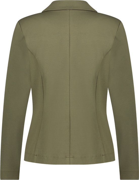 BASIC TRICOT STRETCH BLAZER - Maat XXL - Kleur Army Green | bol