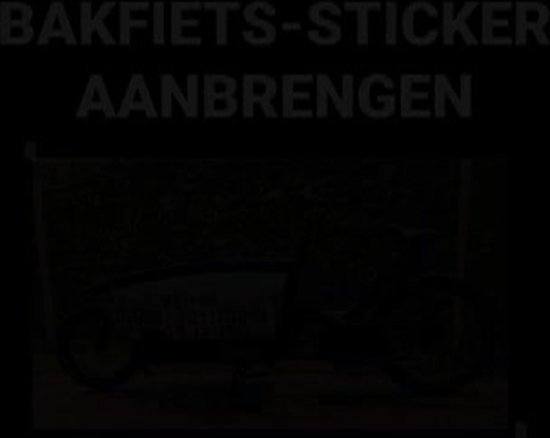 bakfiets sticker urban arrow - Amsterdam design - black & white | bol.com