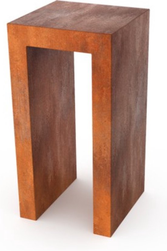 Geroba Cortenstaal - U-vorm Sokkel 30x30x50cm (lxbxh) | bol