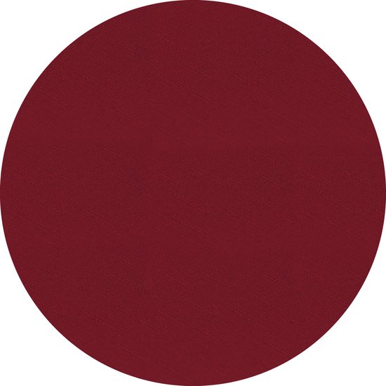 Raved Bordeaux Rood Rond Polyester Tafelkleed - 160 cm ø - Kreukvrij ...