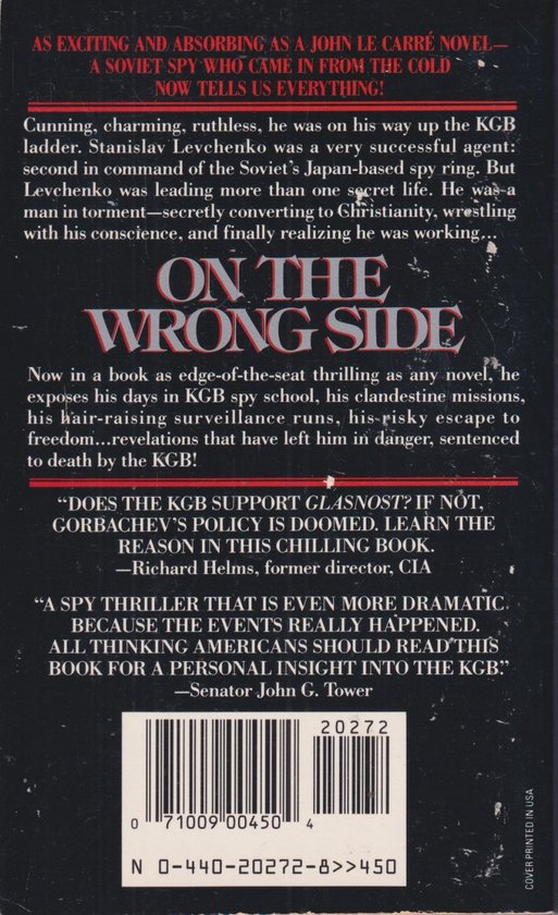 On the Wrong Side, Stanislav Levchenko | 9780440202721 | Boeken | bol.com