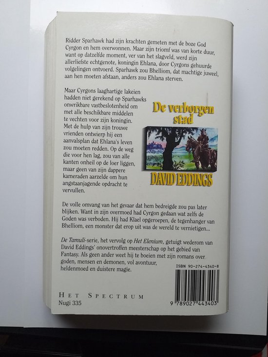 De verborgen stad, David Eddings | 9789027443403 | Boeken | bol