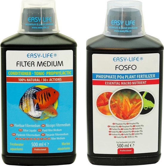 Easy-Life - Filter Medium - Waterverbeteraar + Easy-Life - Fosfo - 2x ...