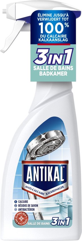 Antikal Badkamer 3in1 Kalkaanslagverwijderaar Spray 500 ml | bol.com